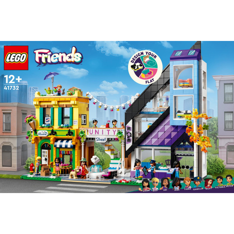 LEGO Friends Downtown Flower and Design Stores 41732 | Mr Toys