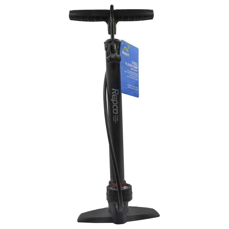 Repco Deluxe Floor Pump With Gauge - Afterpay Available!