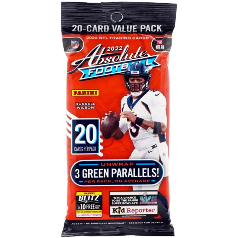 2022 Panini NFL Absolute Football Fat Pack - Afterpay