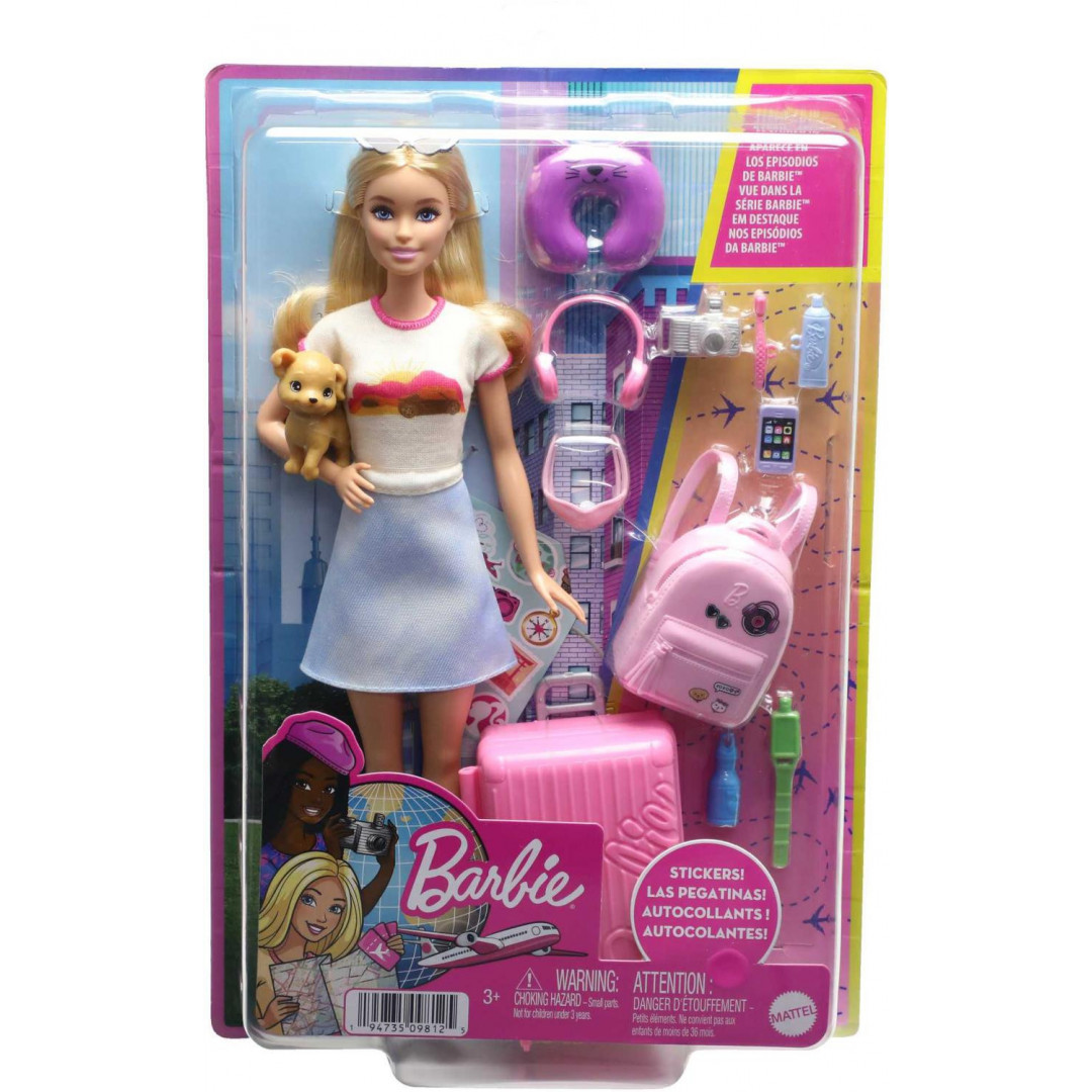 Barbie Travel Doll with Puppy - Afterpay Available!