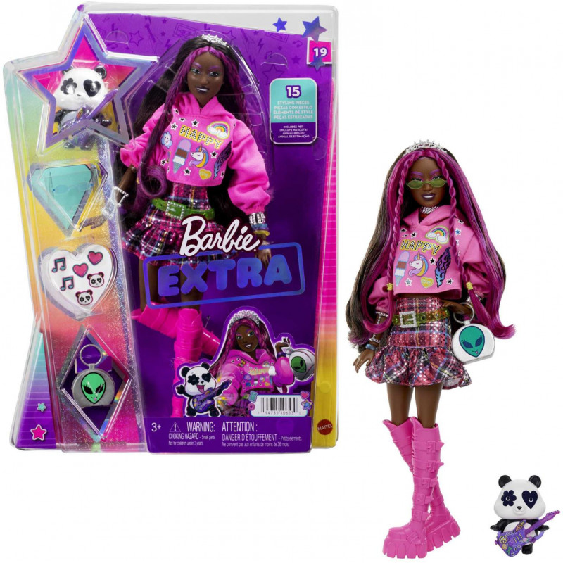 Barbie Extra Doll With Pet Panda | Mr Toys Toyworld