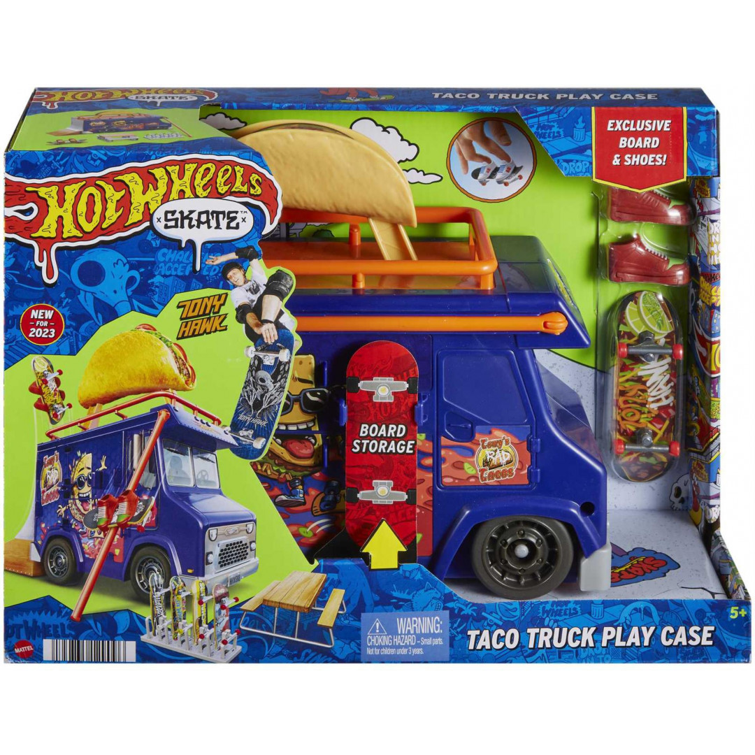 Hot Wheels Skate Taco Truck Play Case - Afterpay Available!