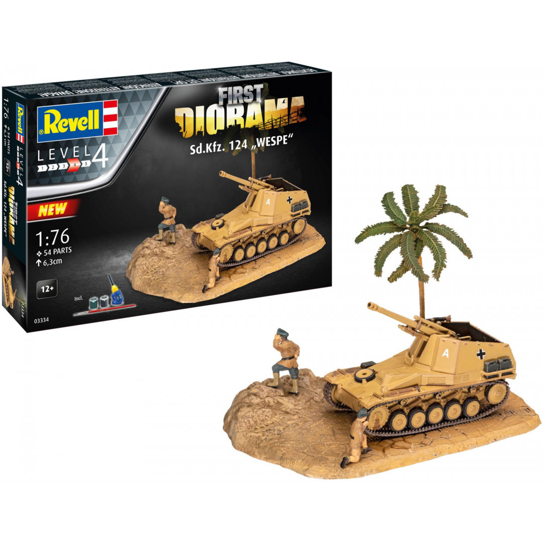 Revell First Diorama Set Sd.Kfz124 1:76 | Mr Toys Toyworld