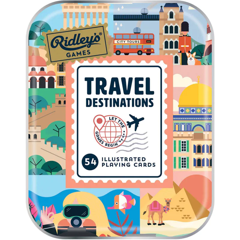 Travel Destinations Playing Cards - Shop Now!
