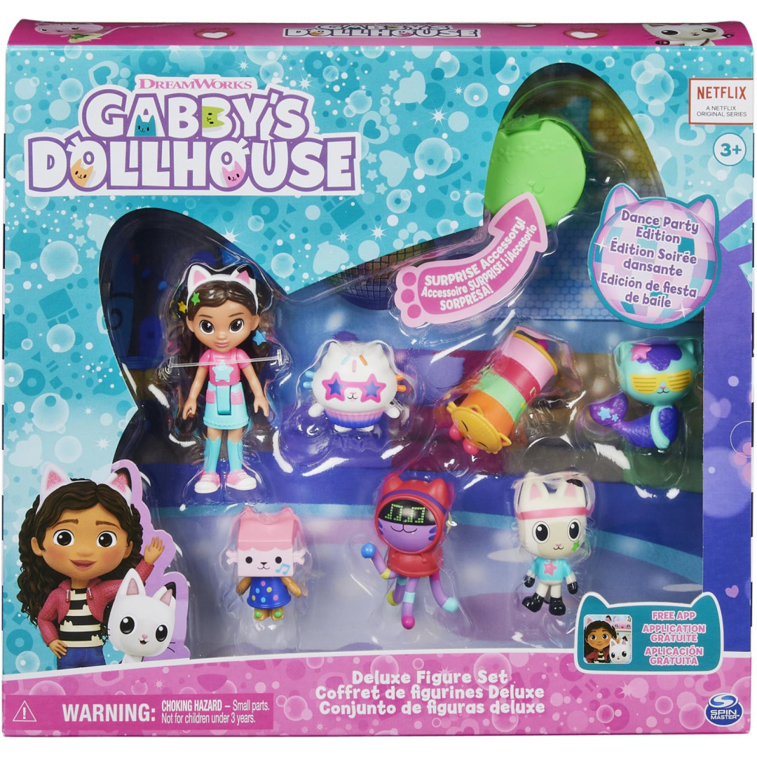 Gabby's Dollhouse Deluxe Figure Set - Dance Party Theme | Mr