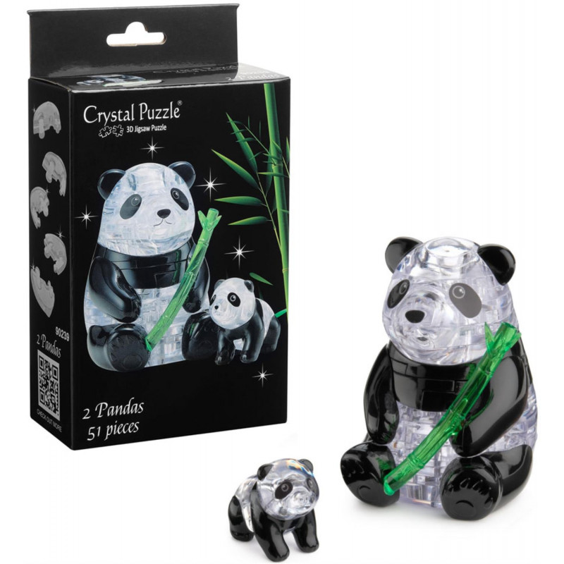 Crystal Puzzle Panda & Baby - Afterpay Available!
