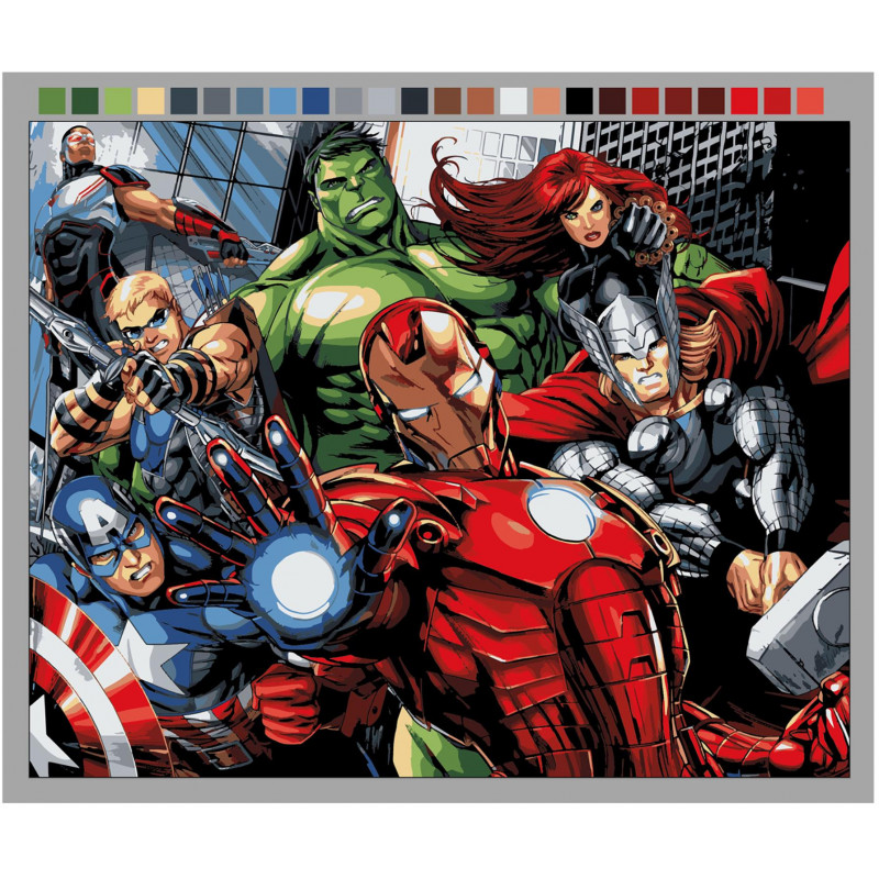 Marvel Avengers Assemble Art By Numbers | Mr Toys Toyworld