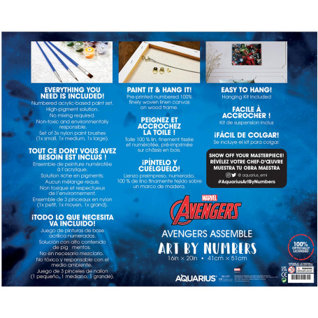 Marvel Avengers Assemble Art By Numbers | Mr Toys Toyworld