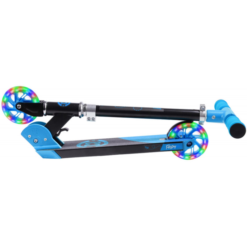 Core Kids Foldy Scooter - Blue With LED Wheels - Afterpay