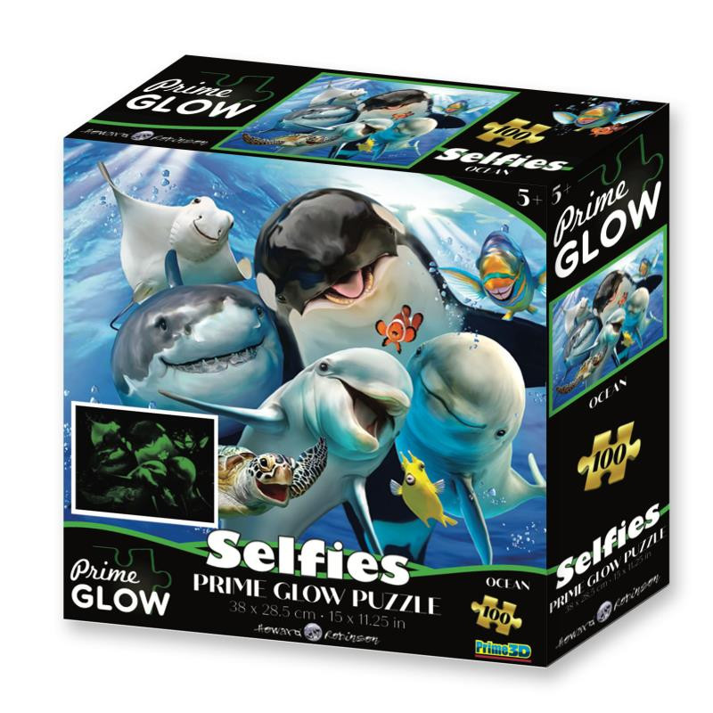 Super 3D 100Pc Glow In The Dark Puzzle Assortment