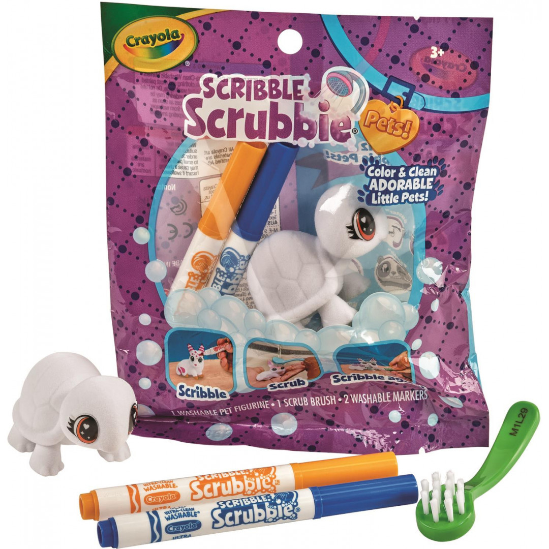 Scribble Scrubbie Pets Single Pack - Afterpay Available!