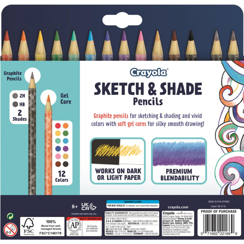 14Ct Sketch & Shade Pencils | Mr Toys Toyworld