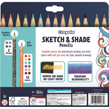 14Ct Sketch & Shade Pencils | Mr Toys Toyworld