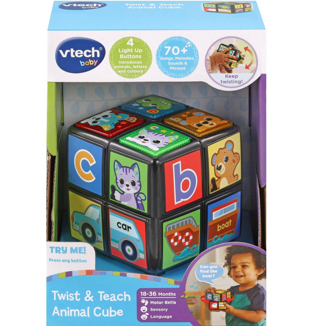Twist & Teach Animal Cube | Mr Toys Toyworld