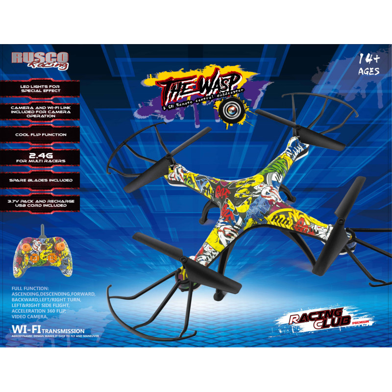 Rusco 32cm "The Wasp" Drone With Gyro Control & Camera