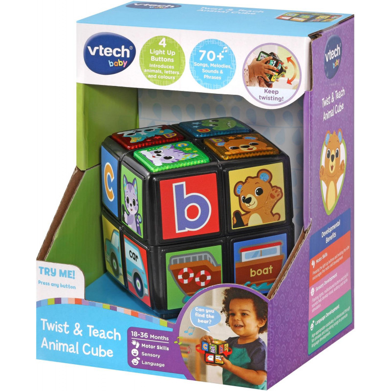 Twist & Teach Animal Cube | Mr Toys Toyworld