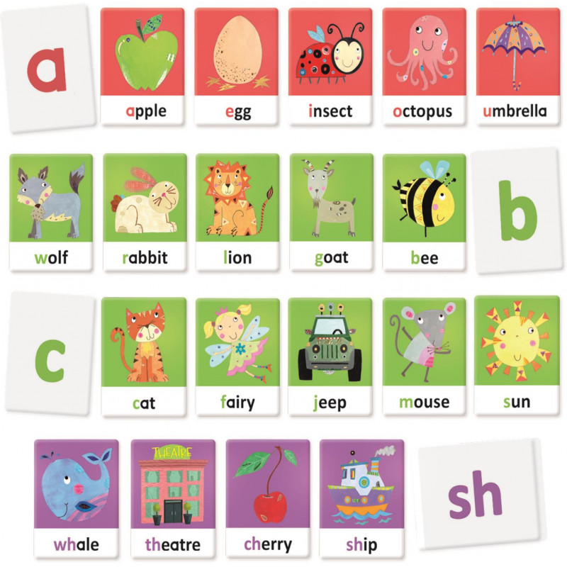 HeadU Montessori Flashcards Tactile And Phonics Alphabet