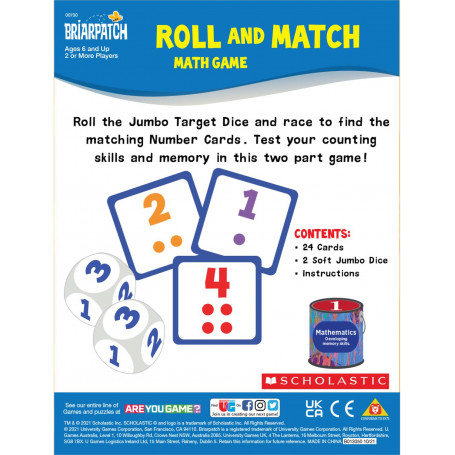 Scholastic Roll And Match Game | Mr Toys Toyworld