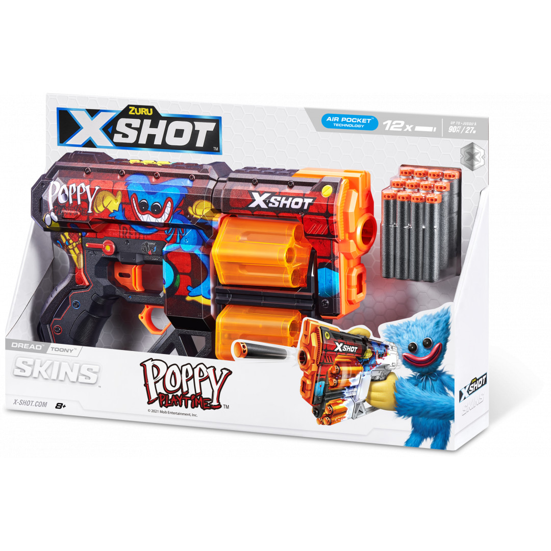 Zuru X-Shot Skins Dread - Poppy Playtime - Afterpay