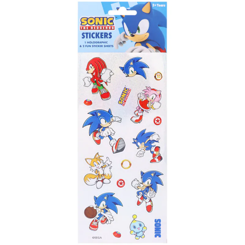 Sonic Stickers 3 Pack - Holographic - Afterpay Available!