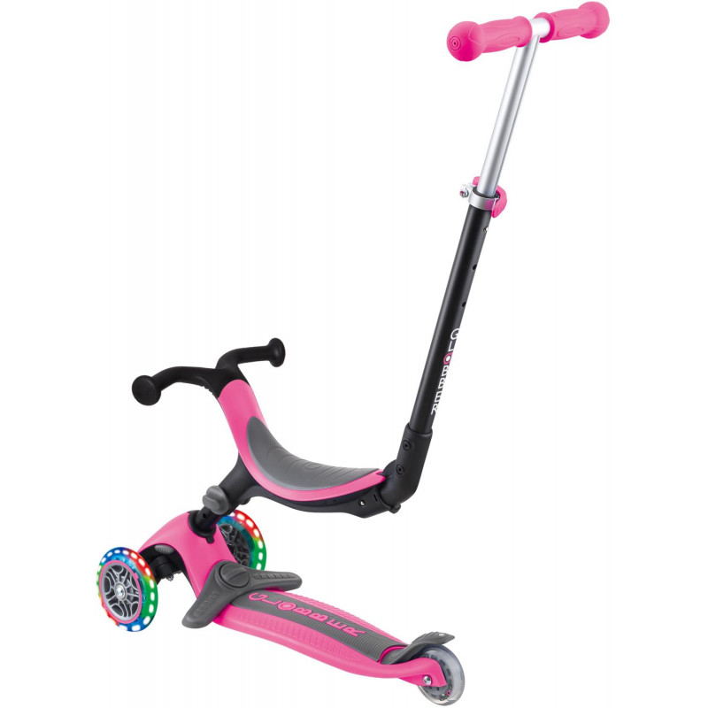 Globber Go Up Fold Plus Convertible Scooter With Light Up Wheels