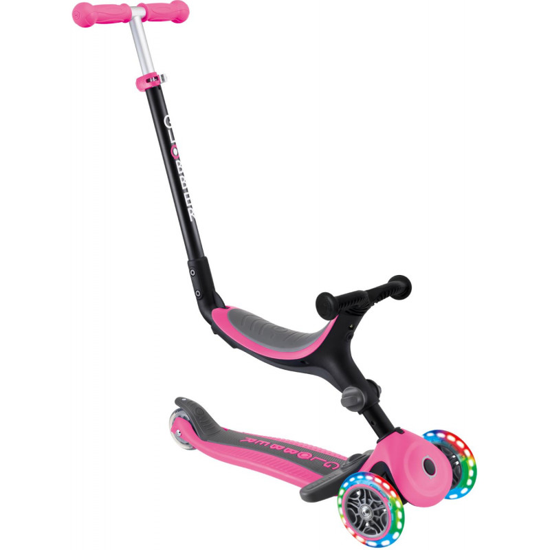 Globber Go Up Fold Plus Convertible Scooter With Light Up Wheels