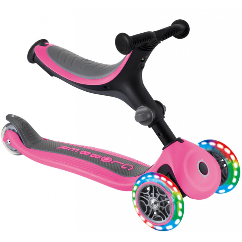 Globber Go Up Fold Plus Convertible Scooter With Light Up Wheels