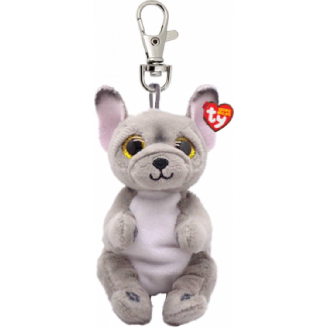 Ty Beanie Bellies Wilfred - Dog Gray Clip | Mr Toys Toyworld