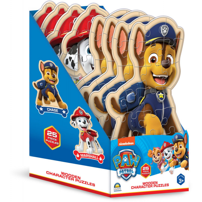 Paw Patrol Wooden Character Puzzle Assorted | Mr Toys