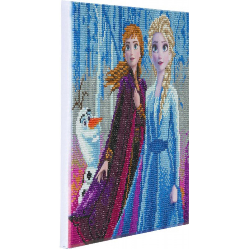 Crystalart - Elsa, Anna & Olaf, 30X30cm Kit | Mr Toys Toyworld