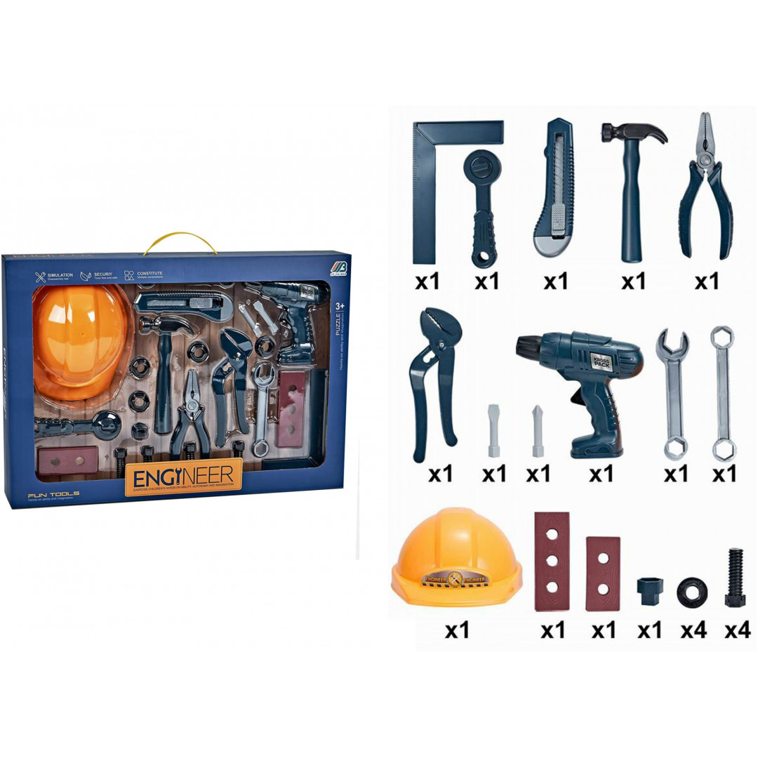 Engineer Tool Set With Helmet - Afterpay Available!
