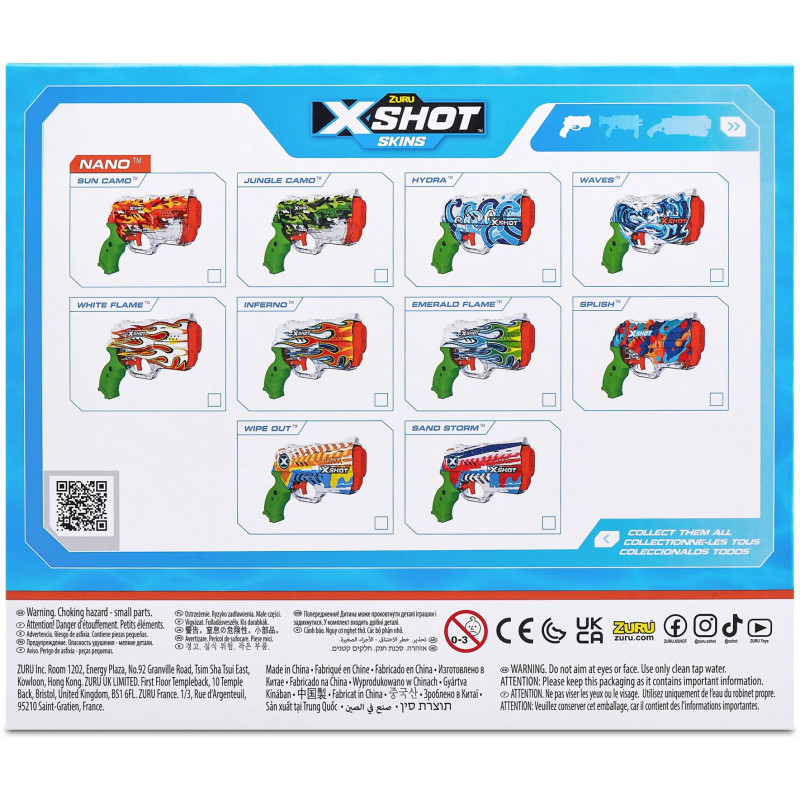 Zuru X-Shot Fast Fill Skins - Nano - Afterpay Available!