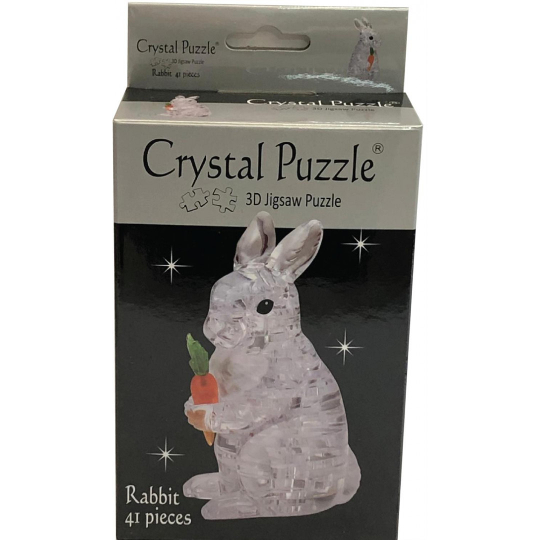 Crystal Puzzle Bunny Rabbit Clear - Afterpay Available!