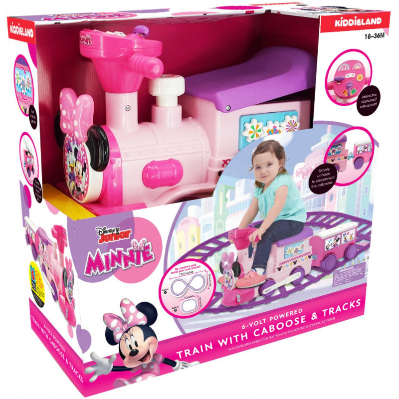 Battery Powered Minnie Train With Track - Afterpay