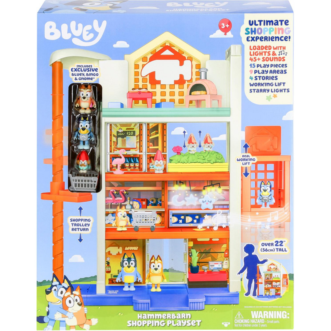 Bluey S9 Shopping Hammerbarn Playset - Afterpay Available!