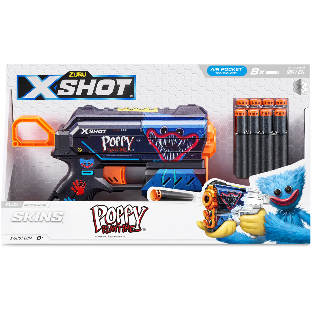 Zuru X-Shot Skins Flux - Poppy Playtime - Afterpay