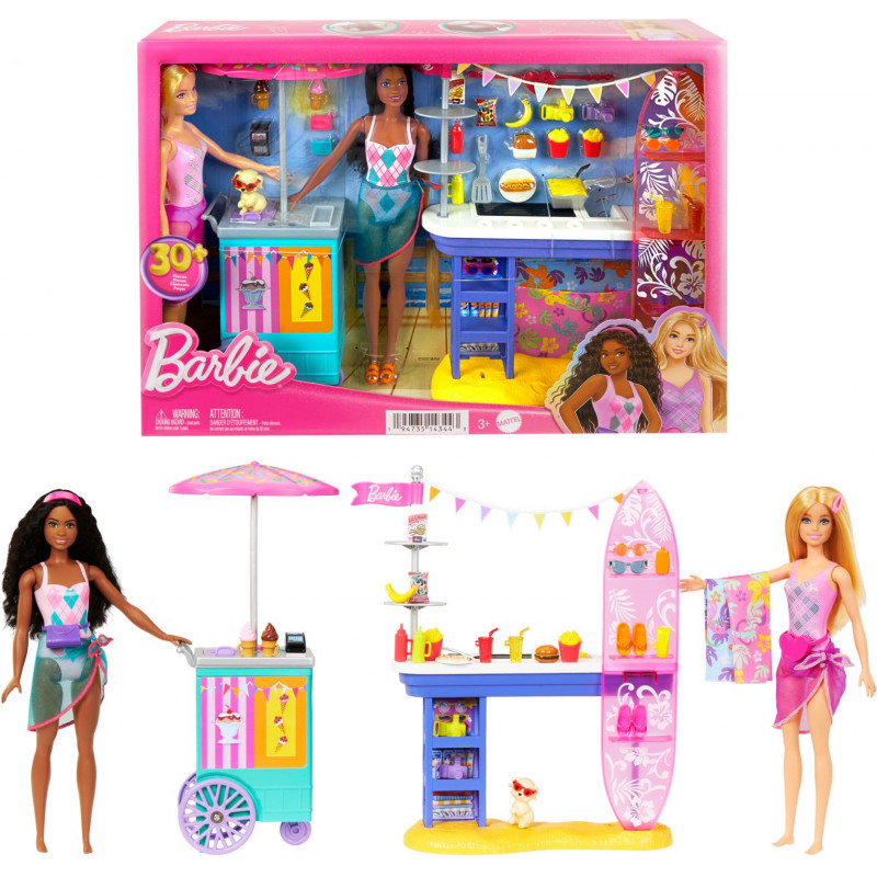 Barbie Beach Boardwalk Playset - Afterpay Available!