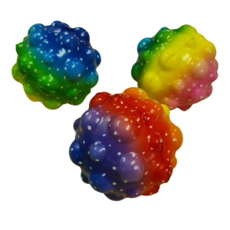 Rainbow Super Hi Bounce Ball Pu 7Cm | Mr Toys Toyworld