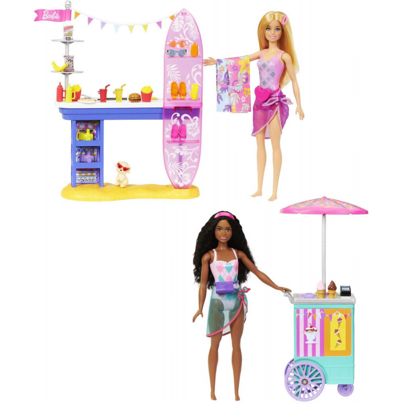Barbie Beach Boardwalk Playset | Mr Toys Toyworld
