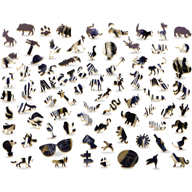 Zebras Wooden Widget Puzzles - Afterpay Available!