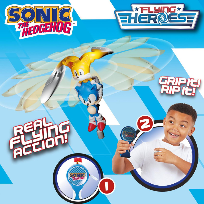 Sonic Flying Heroes Electronic The Hedgehog - Lanza Hasta 3 Metros De ...