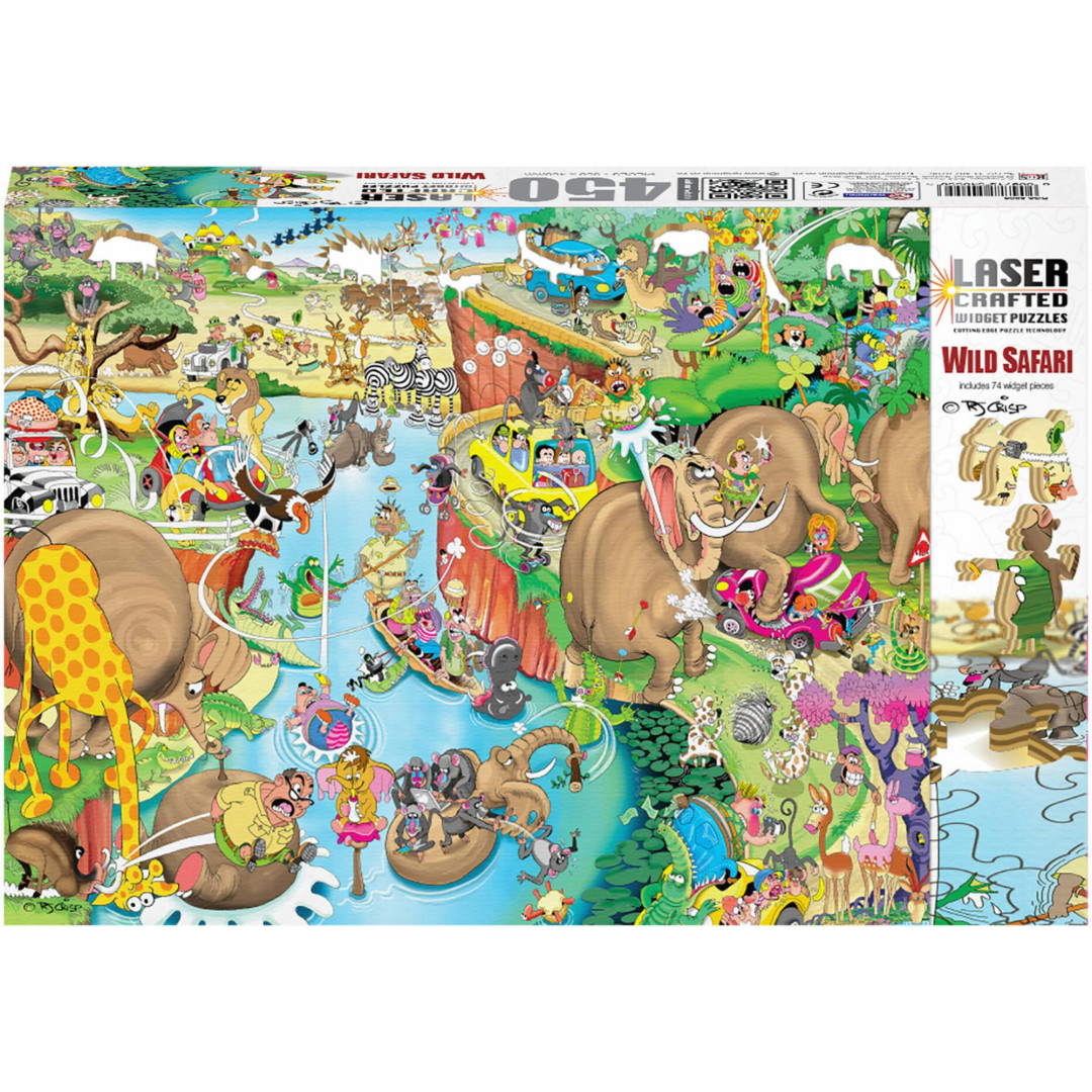 Wild Safari Wooden Widget Puzzles | Mr Toys Toyworld