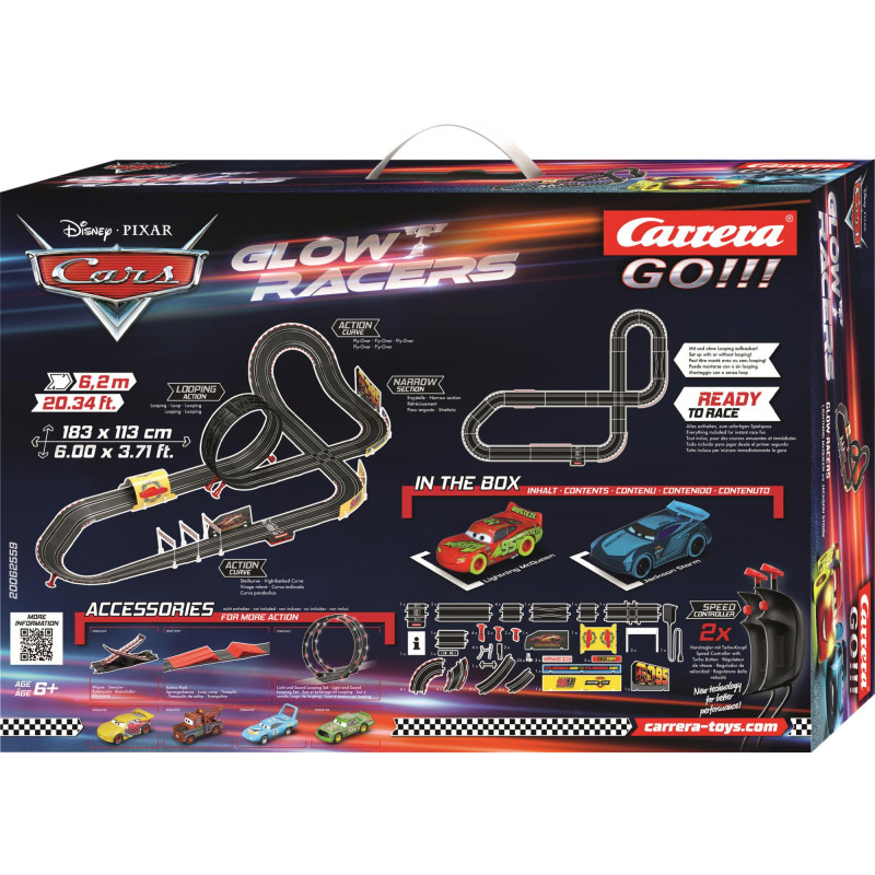 Carrera Go!!! - Disney Cars - Glow Racers - Afterpay Carrera Go!!! - Disney Cars - Glow Racers - Afterpay