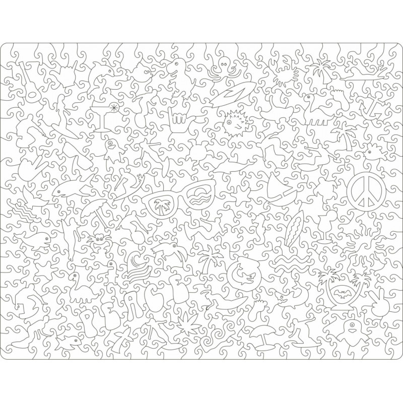 Beach Break Wooden Widget Puzzles - Afterpay Available!