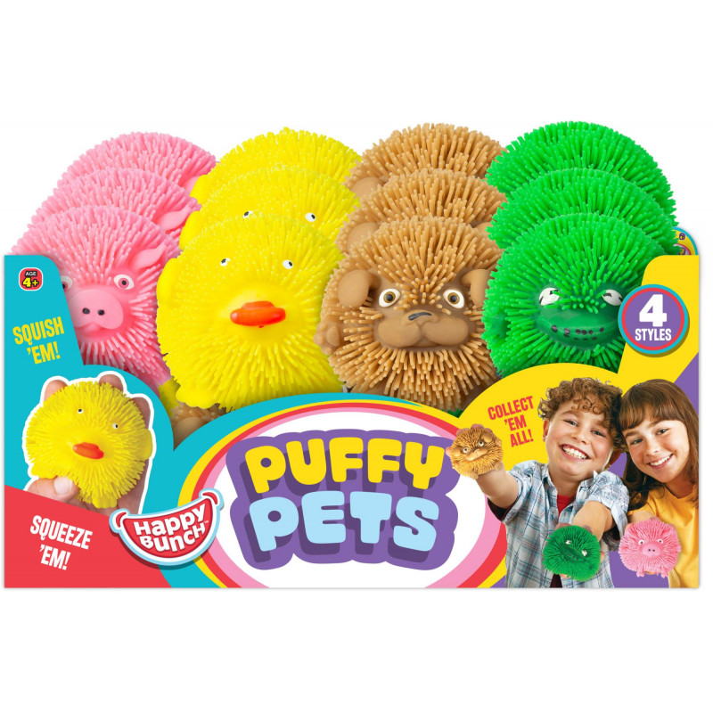 Happy Bunch Puffy Pets Assorted | Mr Toys Toyworld
