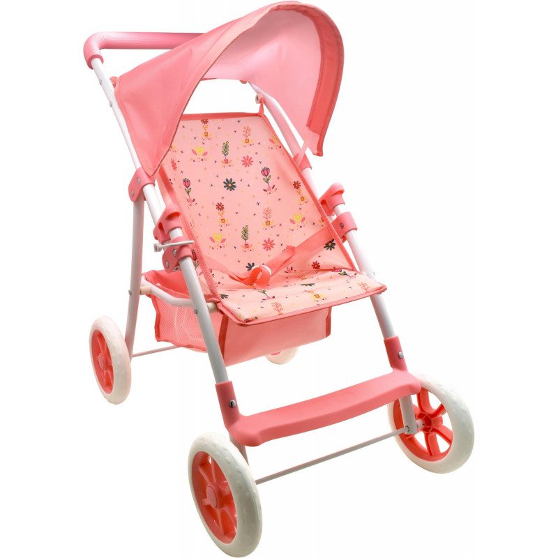 Deluxe Four Wheel Deluxe Folding Stroller With Canopy