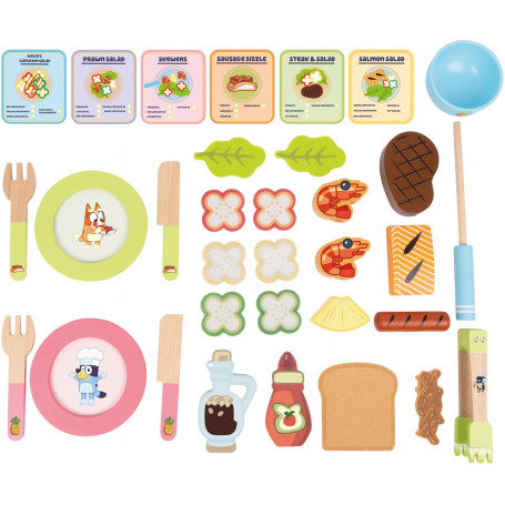 Bluey Wooden Bbq & Salad Set - Afterpay Available!