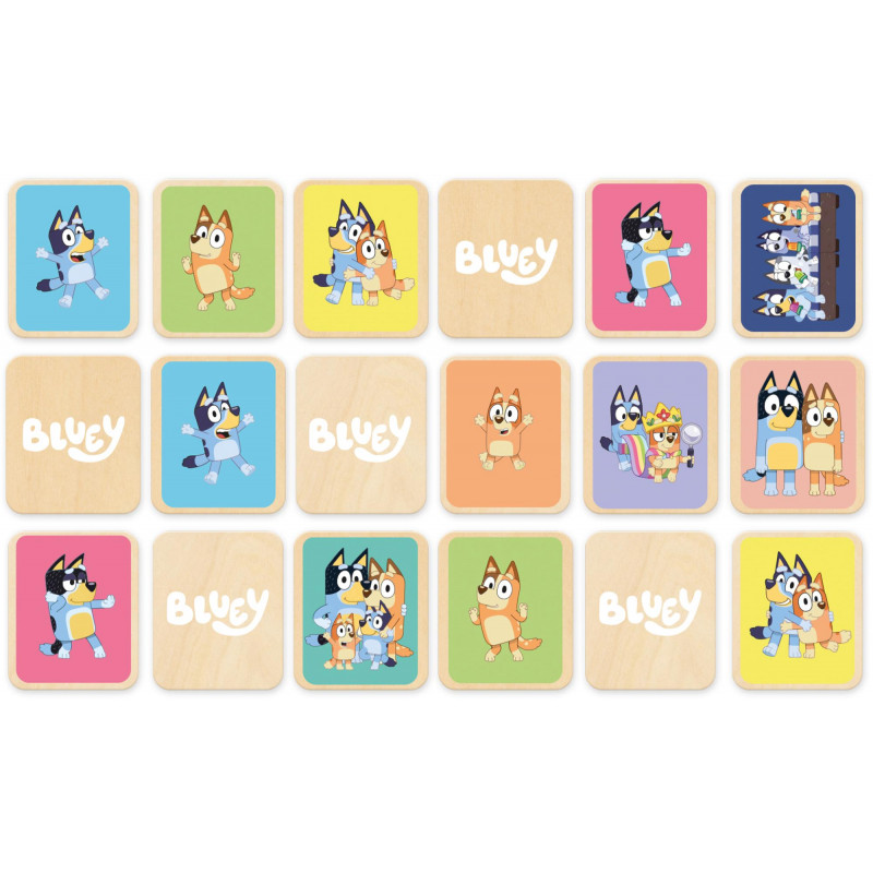 Bluey Wooden Memory Game | Mr Toys Toyworld