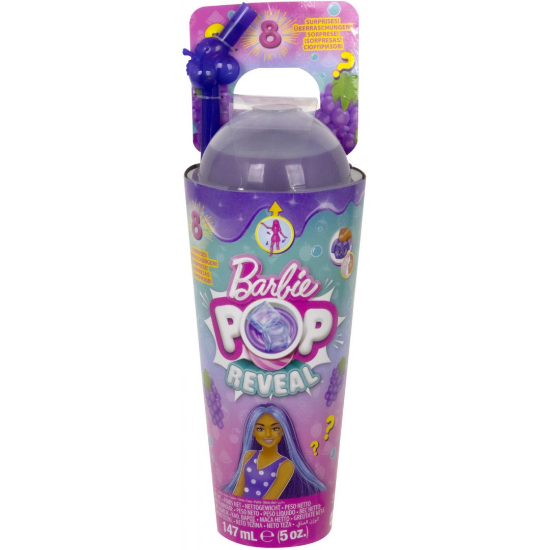 Barbie Pop Reveal Juicy Fruits Series - Grape Fizz | Mr Toys