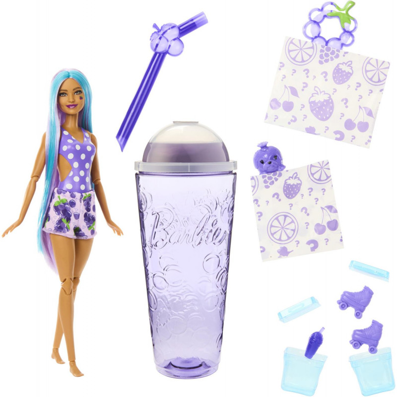 Barbie Pop Reveal Juicy Fruits Series - Grape Fizz | Mr Toys